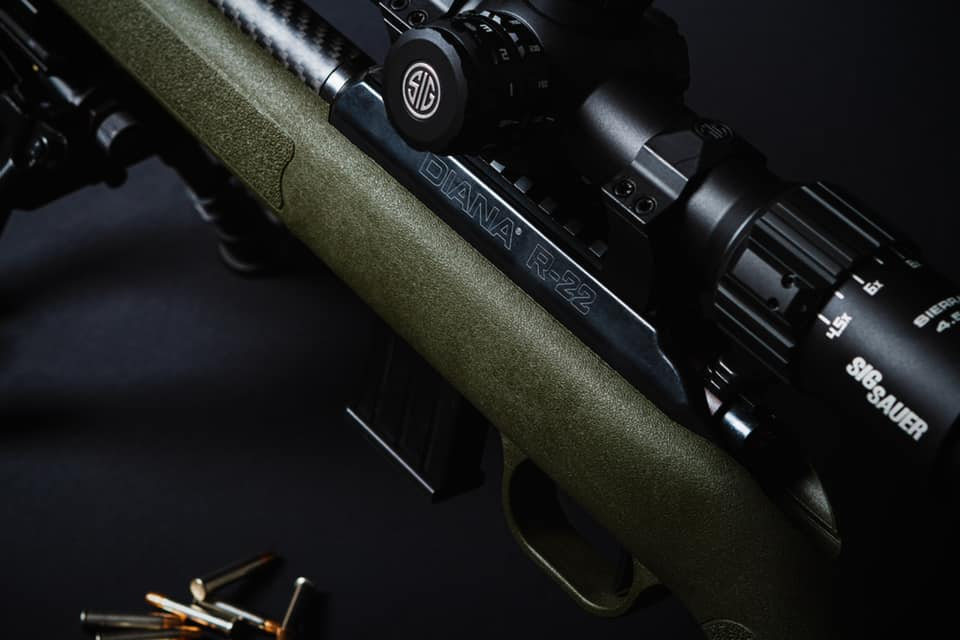 Carabina Diana R-22 Carbon con el famoso calibre .22 LR