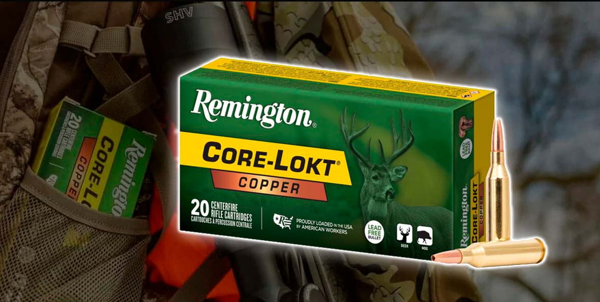 Munición Remington Core-Lokt Copper: Rendimiento sin plomo para la caza mayor